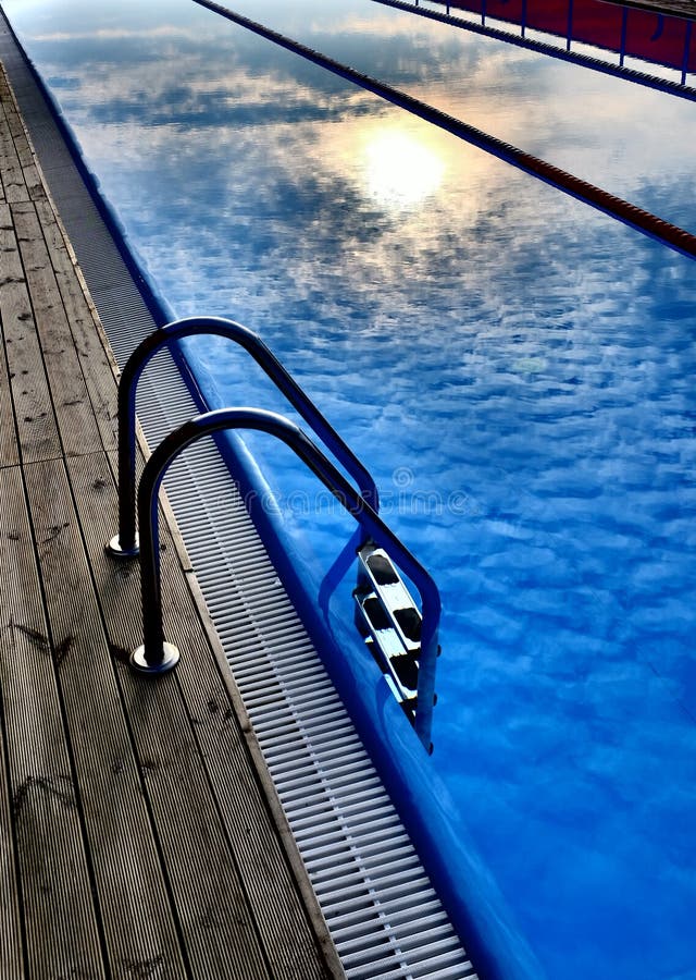 Sky in a pool stock photo. Image of pool, detail, blue - 46349144