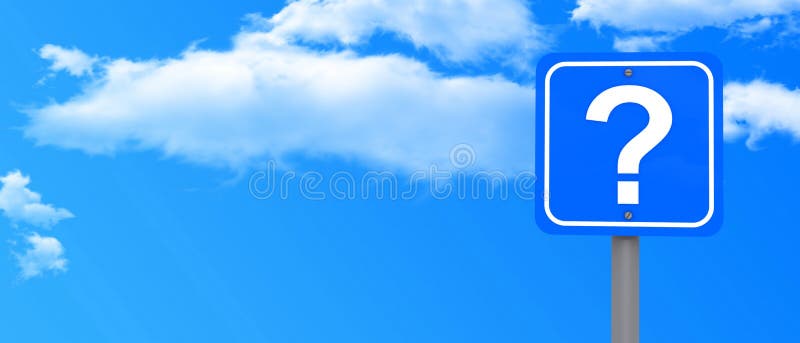 Sky and question mark sign stock image. Image of montage - 20561023