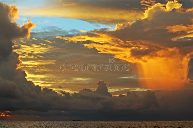 Sky before rain stock photo. Image of sunset, scene, majestic - 15407246