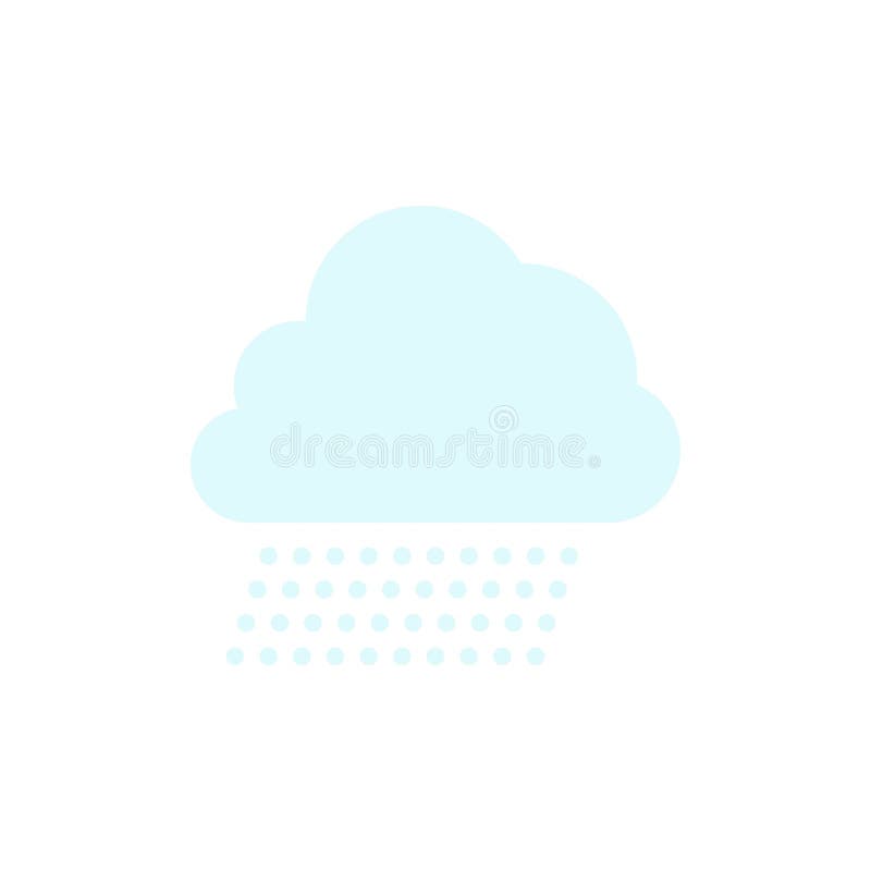 Sky Rain, Cloud, Nature, Spring Flat Color Icon. Vector Icon Banner ...