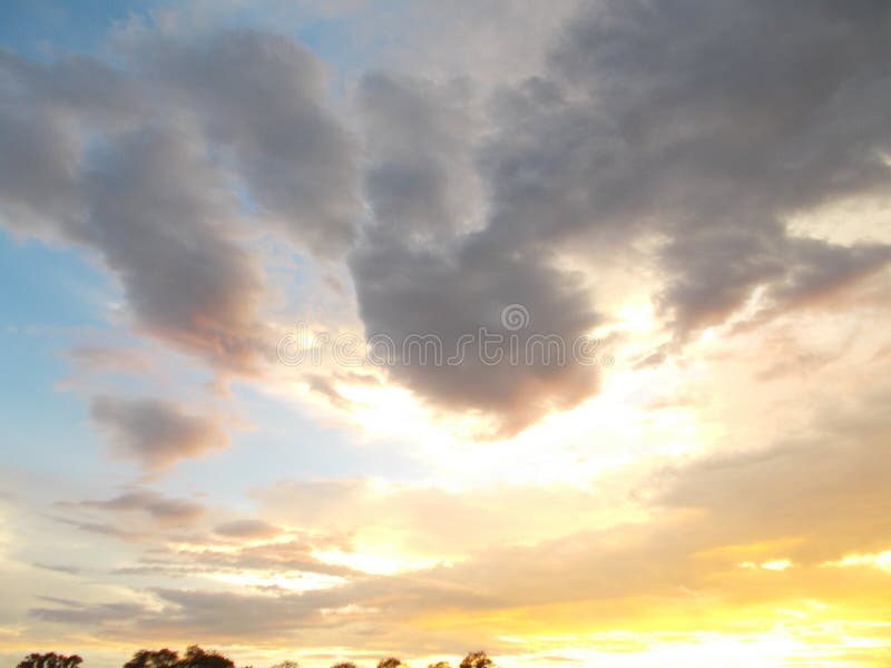 The sky of raining time. stock image. Image of beautyfull - 121065311