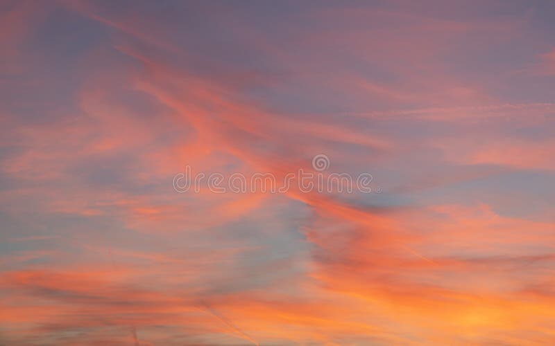 Sky with Red-colored Clouds Stock Photo - Image of cloud, cloudscape ...