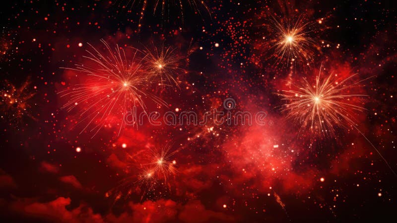 Sky red explosion stock illustration. Illustration of sparks - 374176553