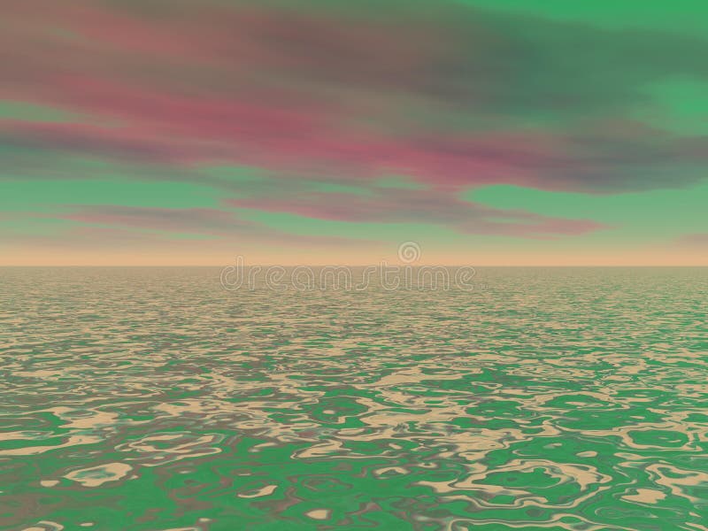 Sky red and green stock illustration. Illustration of horizon - 27753855