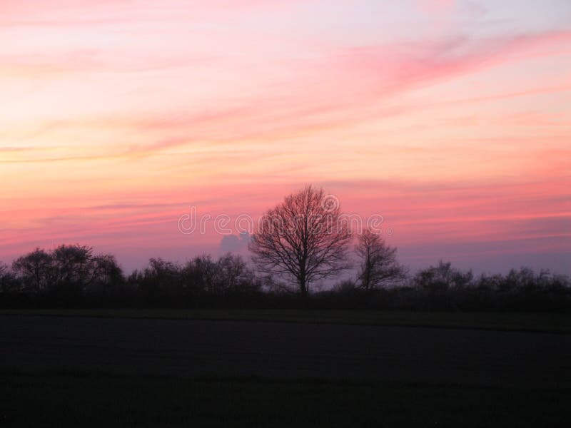 Sky, Red Sky At Morning, Dawn, Afterglow Picture. Image: 135806415