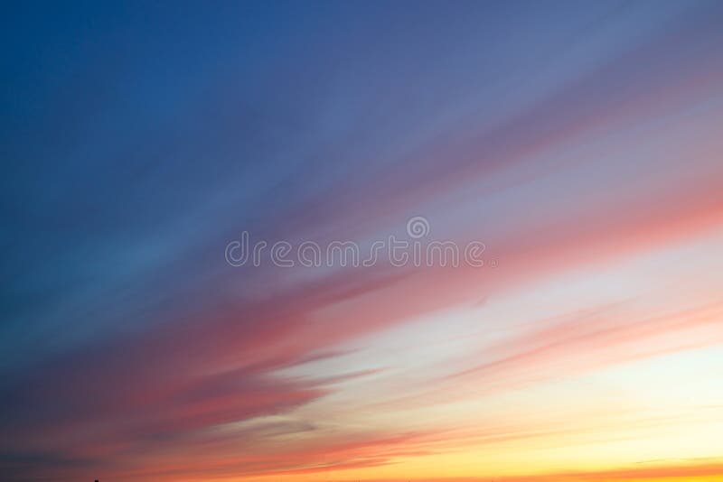 The Sky is a Red Tint during Sunset, Placed Diagonally Stock Image ...