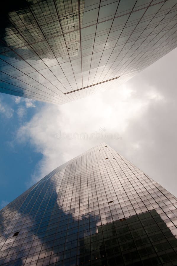 Sky Reflected in Building stock photo. Image of sunny - 9926516