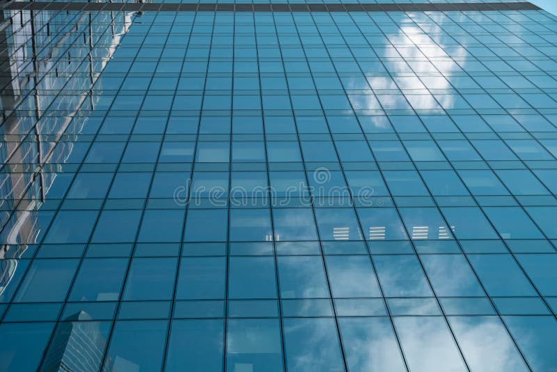 The Sky is Reflected in the Skyscraper Windows, Urban City Architecture ...
