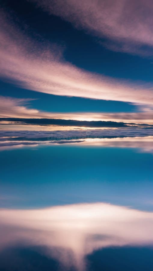 Sky Reflecting Ground Due To Meteorological Inversion Stock ...