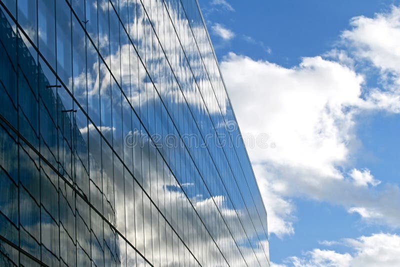 Glass and Clouds stock photo. Image of surrealism, architecture - 46386