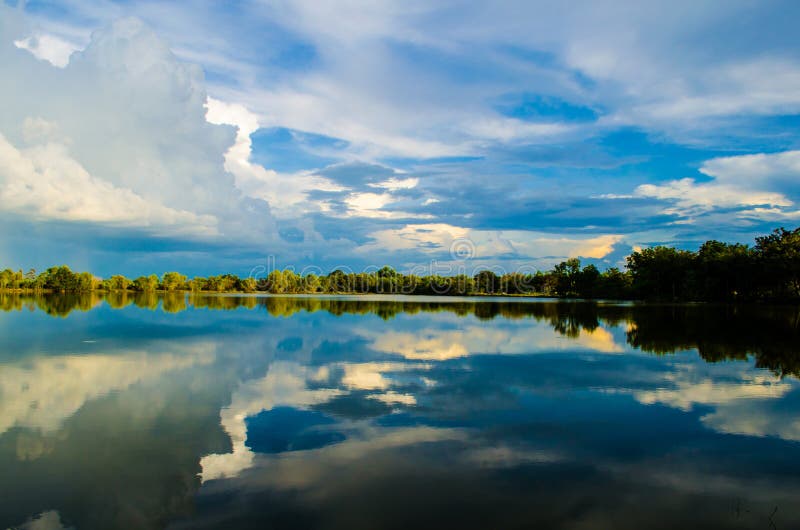 Sky reflection pool stock image. Image of naturally, element - 46271957