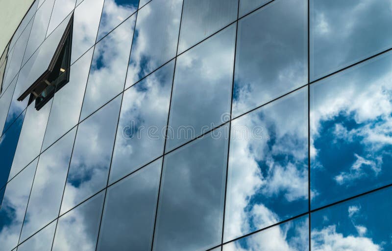 Reflection Of Sky On A Skyscraper's Windows Picture. Image: 9609943