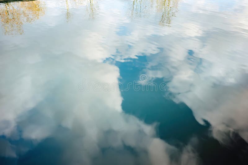 Sky reflection in water stock photo. Image of color - 270845854