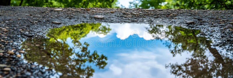 Sky Reflects on the Water with Nature S Mirror and Summer Serenity ...