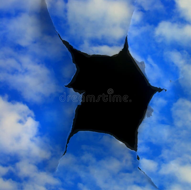 Sky rip stock photo. Image of force, cloudy, destroy, broken - 1748294