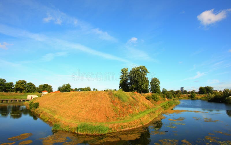 Sky and river stock photo. Image of blue, cloud, green - 10885432