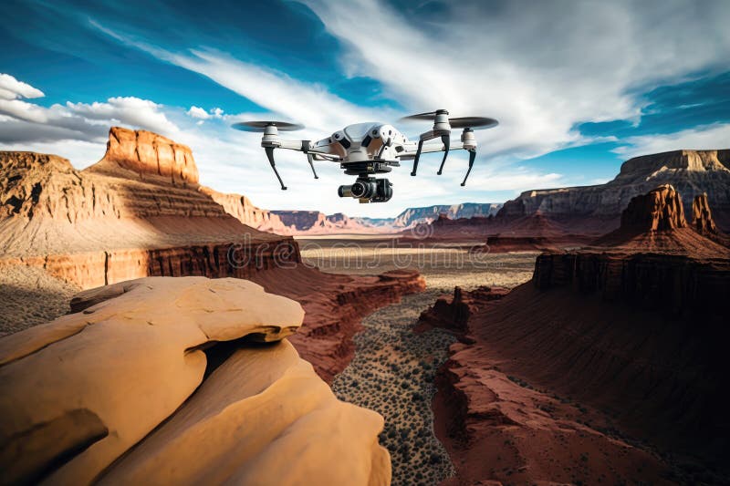 The Sky S the Limit Exploring with Drones. AI Generated Stock ...