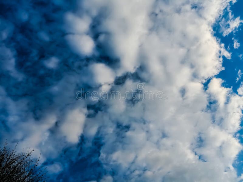 Sky Scape of Clouds. Cloudy Sky. Rainy Weather. Dramatic Clouds ...