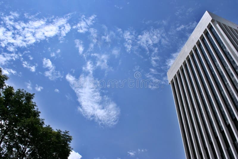 Sky Scraper stock photo. Image of high, pillars, offices - 1619810