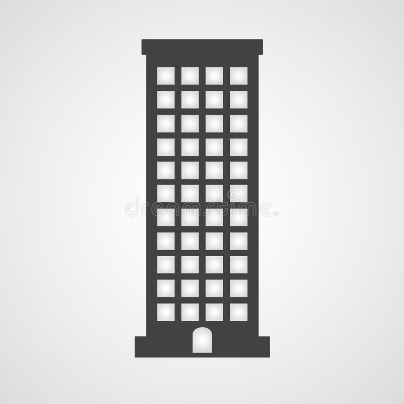 Sky scrapper Building icon stock illustration. Illustration of ...