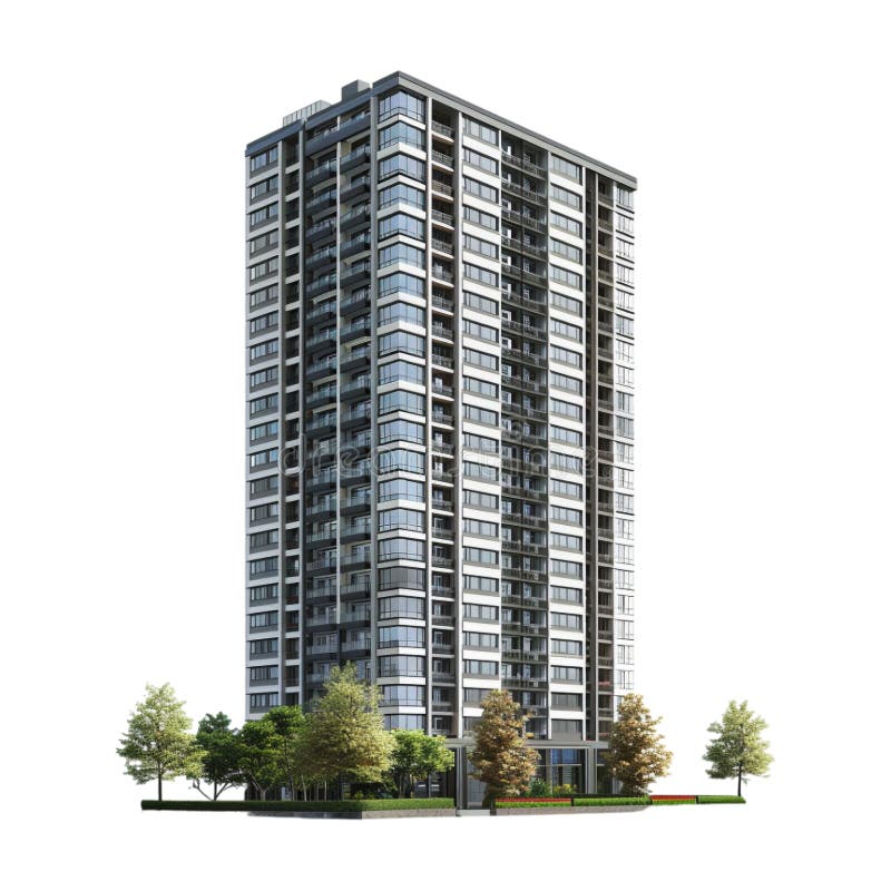 Sky Scrapper Building on Transparent Background - Ai Generated Stock ...