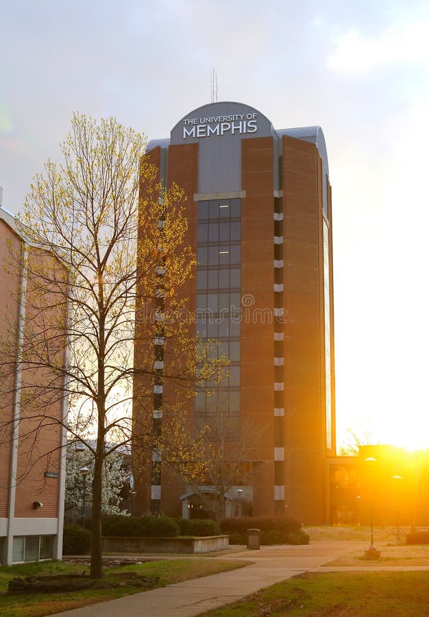 The University of Memphis Campus Building Editorial Image - Image of ...