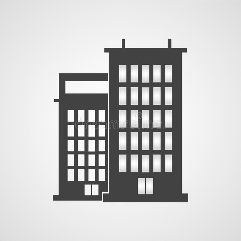 Sky Scrapper Building Vector Icon Stock Vector - Illustration of ...