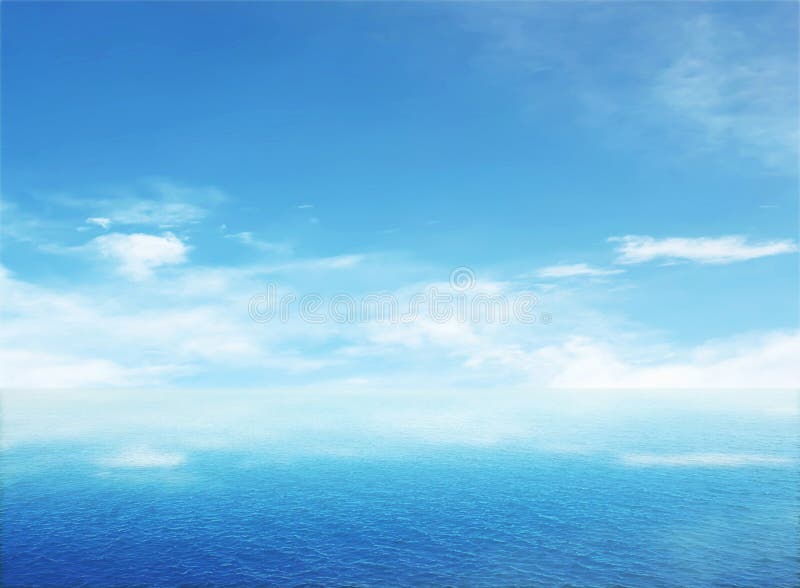 Sea, sky and clouds stock photo. Image of nature, background - 2705306