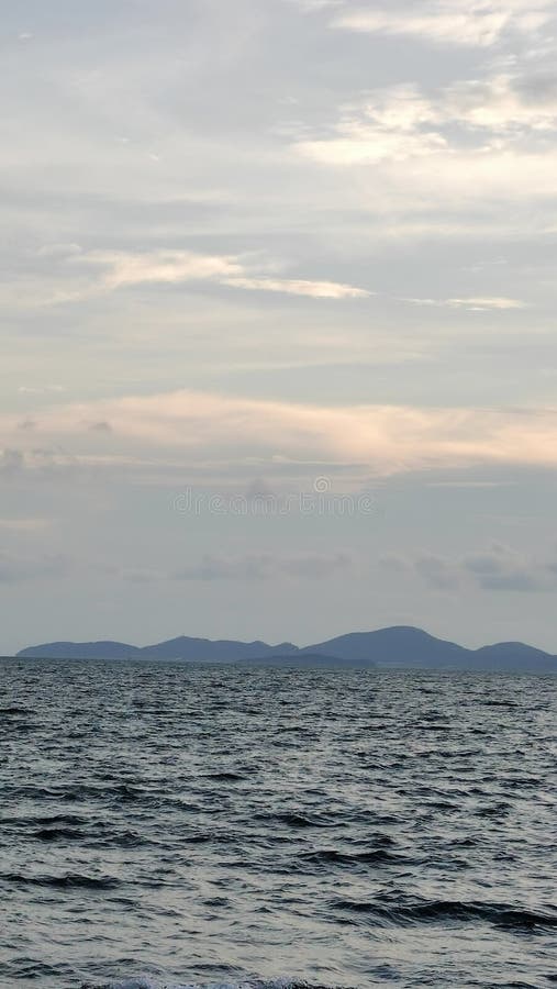 Sky sea wave cloud evening stock photo. Image of evening - 375208936