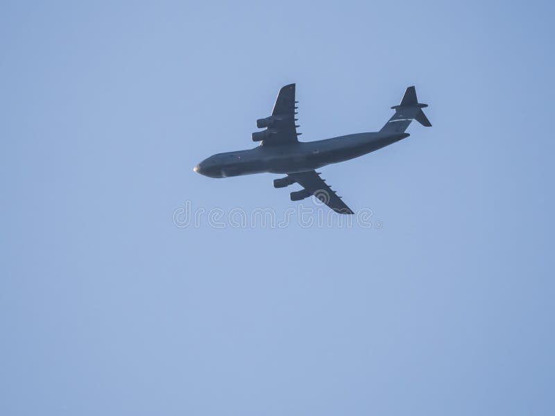Big Airplane Flying in the Sky Editorial Image - Image of fast, colors ...