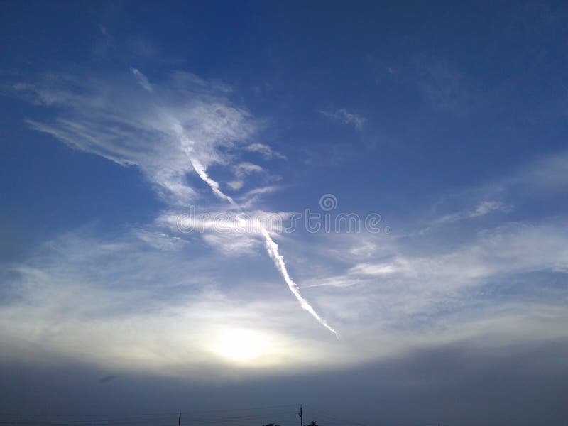 The sky stock image. Image of thunderstorms, simple, evening - 93350171