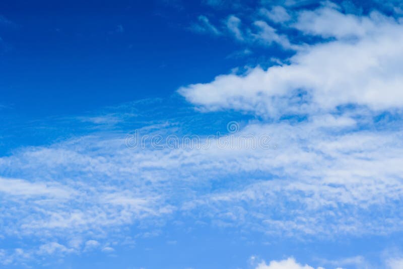 The Sky is a Small Cloud Floating in the Sky. Stock Image - Image of ...