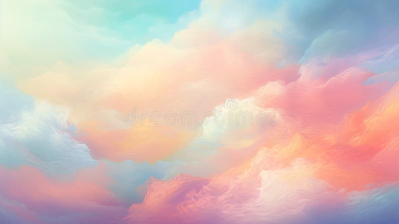 Sky Soft Light 3d Rendering Illustration of Gradient Pastel Background ...