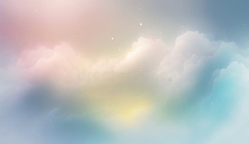 Sky Soft Light 3d Rendering of Gradient Pastel Background Abstract ...