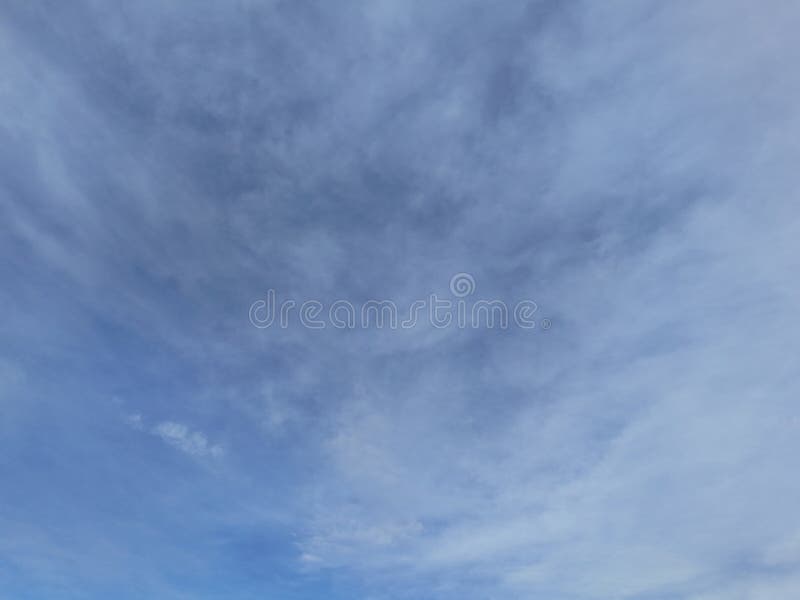 Sky with Soft, Wispy Clouds in Shades of Blue and White. the Clouds are ...
