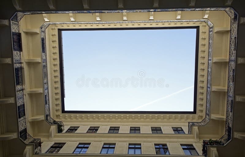 The sky in the square stock image. Image of exterior - 60541887