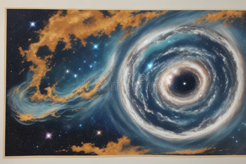 Sky and Stars in the Cosmos Ai Generated Stock Illustration ...