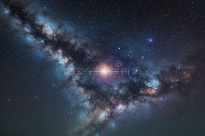 Sky and Stars in the Cosmos Ai Generated Stock Illustration ...