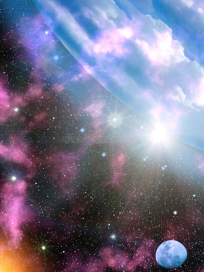 Sky stars Earth stock photo. Image of planets, textures - 12765408