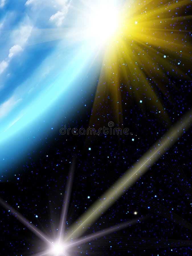 Sky stars Earth stock photo. Image of planets, textures - 12765408
