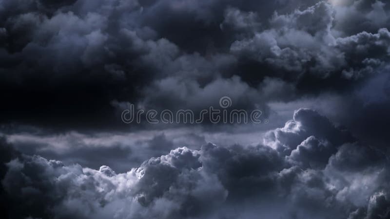 Sky Storm with Lightnings Loop Landscape Animation Motion Background ...