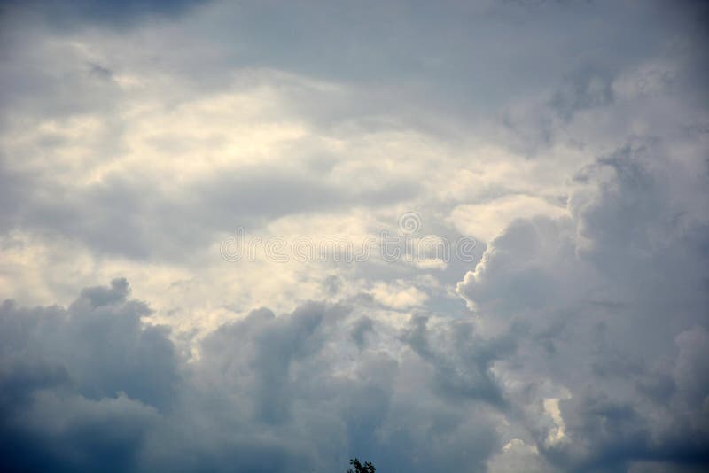 The Sky before the Storm. Rain Clouds, Horizontal Photo Stock Photo ...