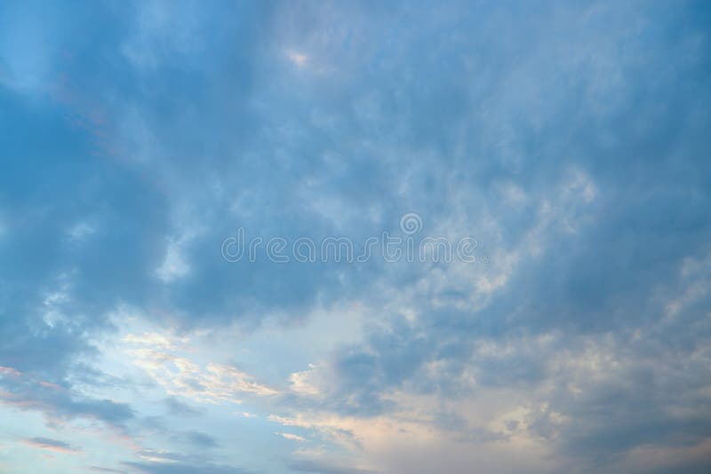 The Sky after the Storm. Sunlight Shines through Heavy Gray Storm ...