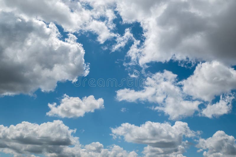 Sky with Stormy Clouds between Sunny Flashes Stock Image - Image of ...