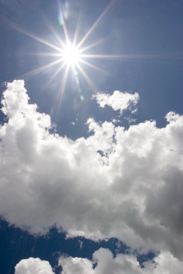 Sun and clouds in a sky stock photo. Image of ozone, beauty - 5644762
