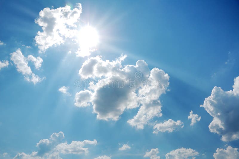 Sky with sun stock image. Image of summer, heaven, environment - 16196399