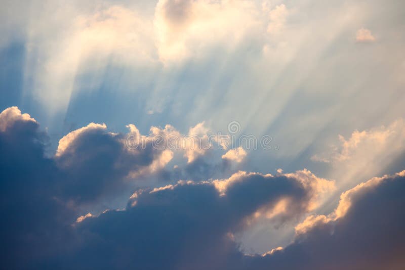 Sky with sunray stock photo. Image of landscape, beautiful - 49055576