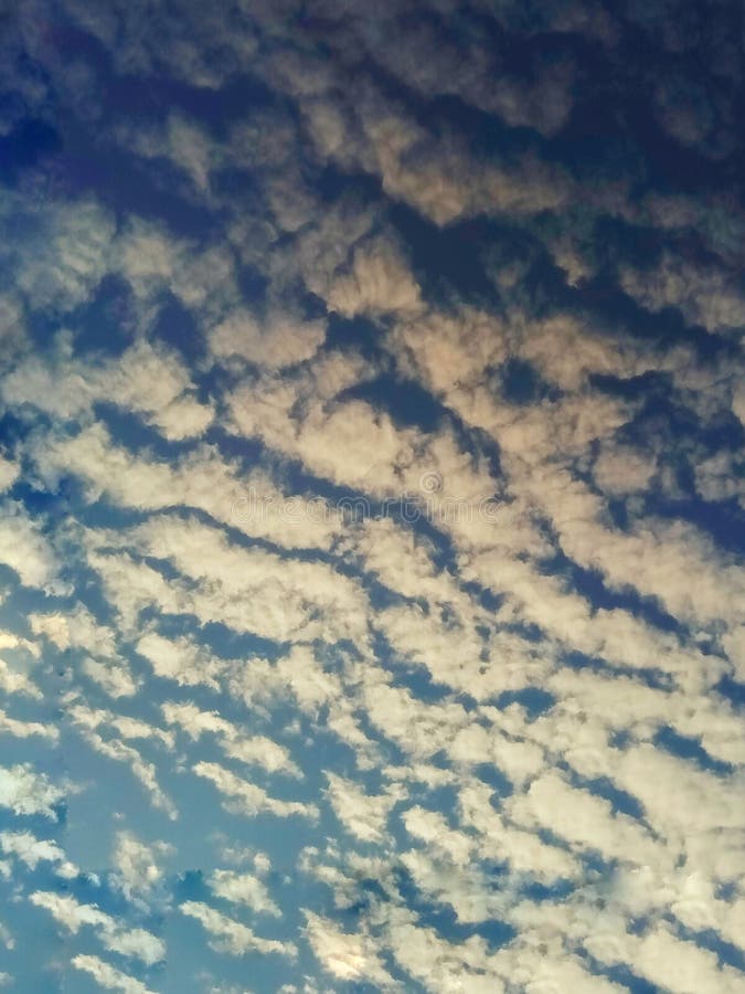 A Sky at Sunrise with Clouds Moving Beautifully Stock Image - Image of ...