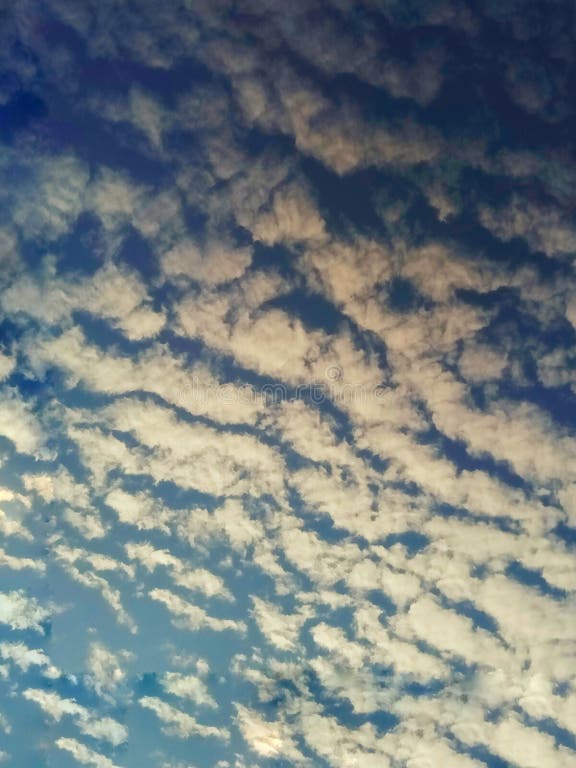 A Sky at Sunrise with Clouds Moving Beautifully Stock Image - Image of ...