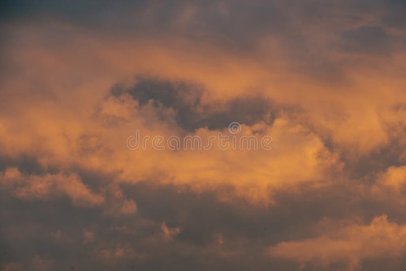 Sky at Sunrise. Dramatic Skyscape with Bright Pink Clouds Stock Photo ...
